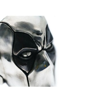 S925 Silver Deadpool Mask Ring, Superhero Mens Jewelry, Samurai Sword ...