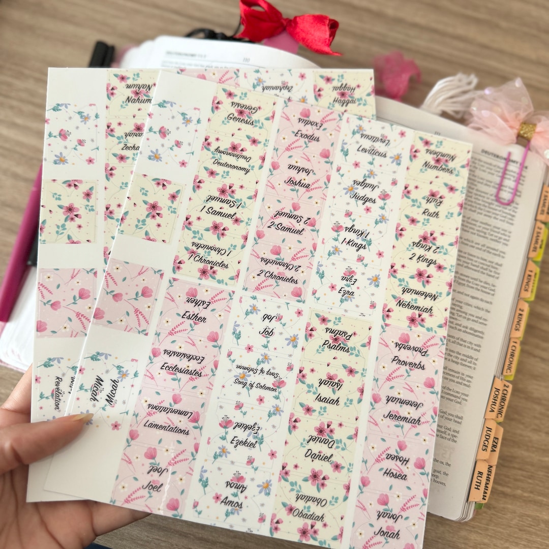 Spring Floral Bible Tabs - Etsy