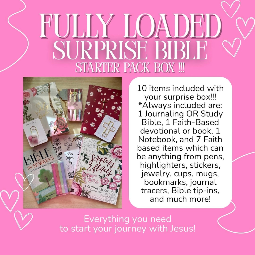 Fully Loaded Bible Kit | Surprise Bible | Mystery Bible | Journaling ...
