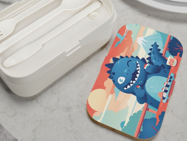 Kids Bento Box Cute 'sushi Monster' Design Bento Lunch Box for School ...