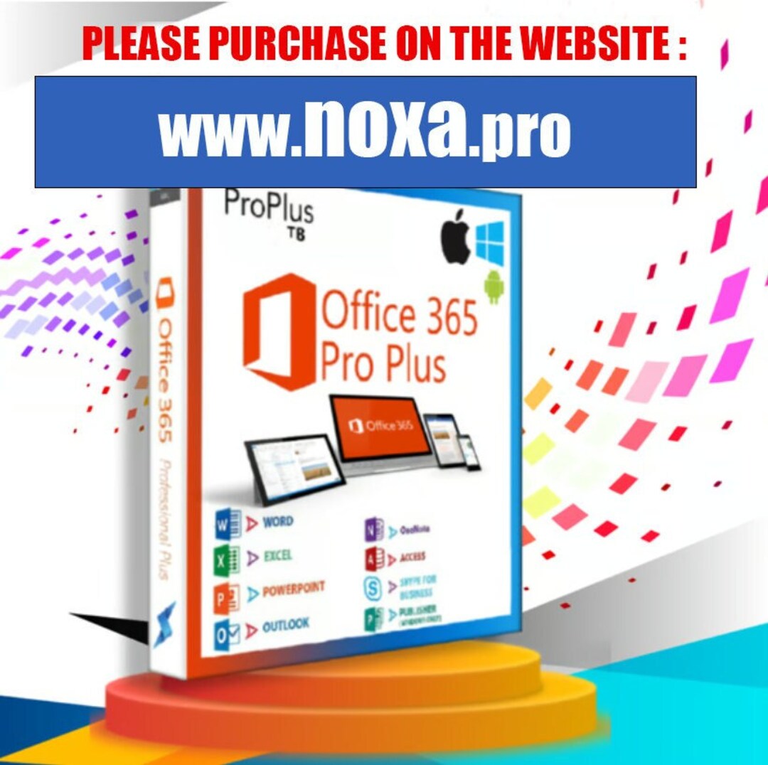 Microsoft O.f.f.i.c.e 365 Professional Plus . Digital Download. for Windows and Mac - Etsy