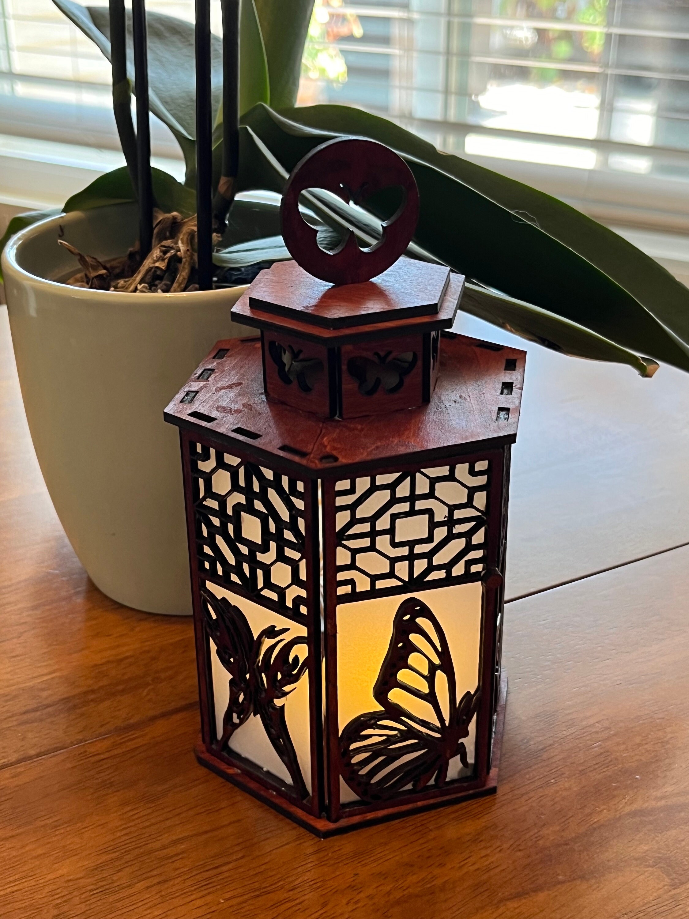 Handcrafted Butterfly Laser Cut Night Lamp/lantern - Etsy
