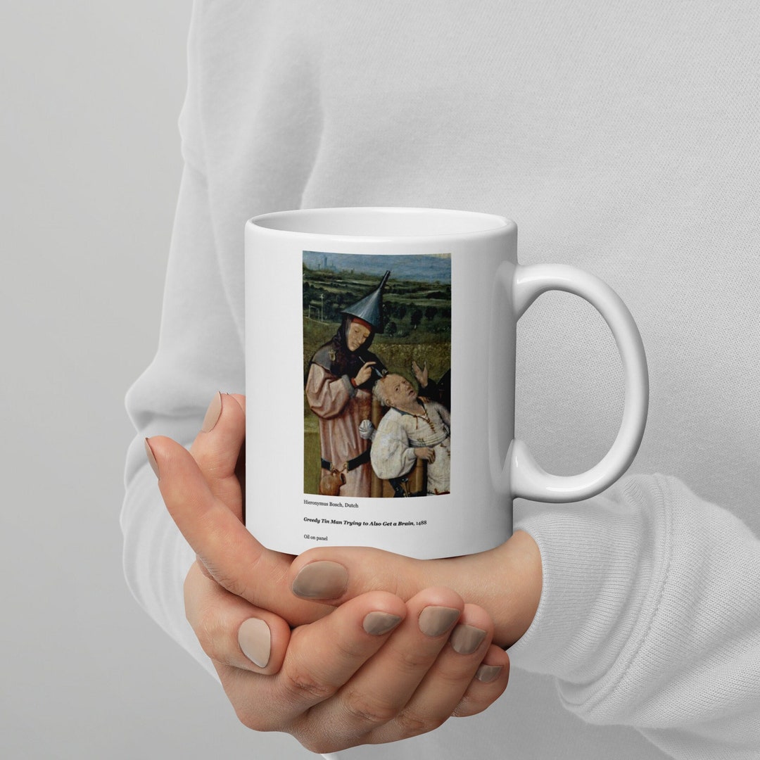 Greedy Tin Man Trying to Also Get a Brain, Wizard of Oz Mug, Wicked Mug ...