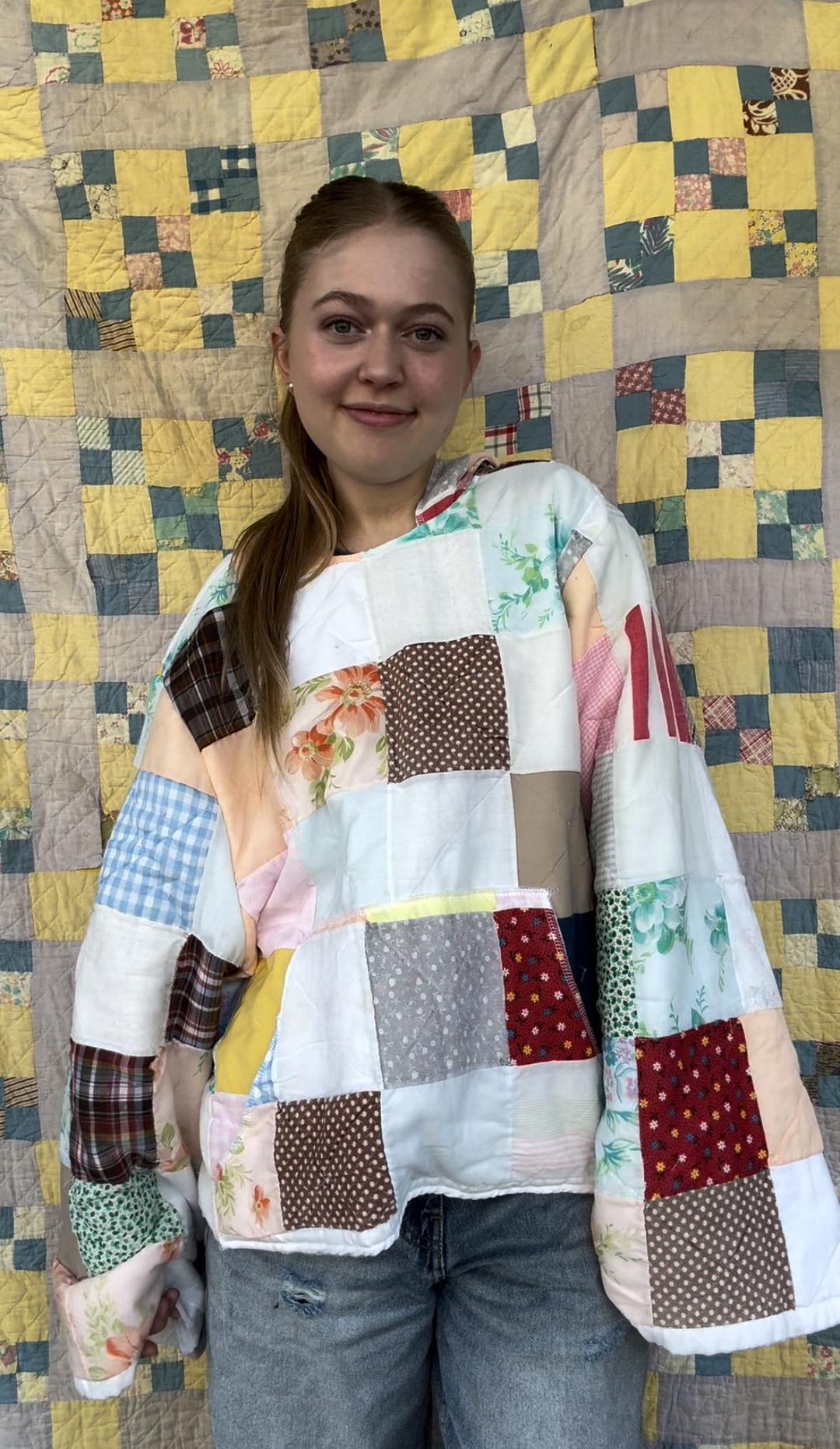 Patchwork Quilted Sweatshirt - Etsy