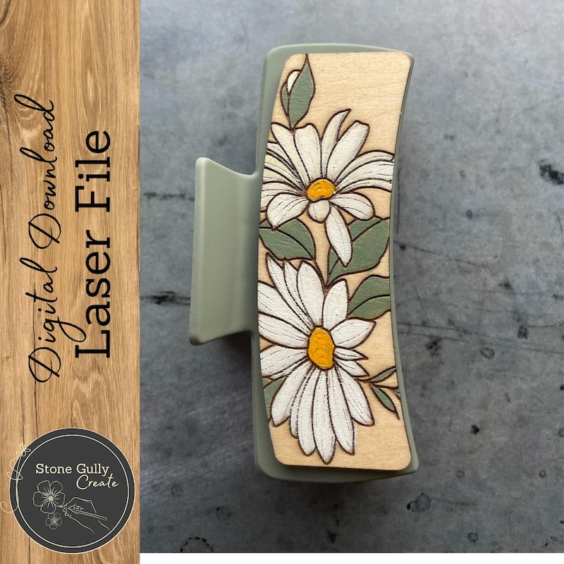 Wooden Hair Clips File - Etsy