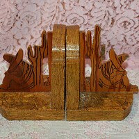Personalized Wooden Bookends, Pair of Bookends for Shelves, Desk Book ...