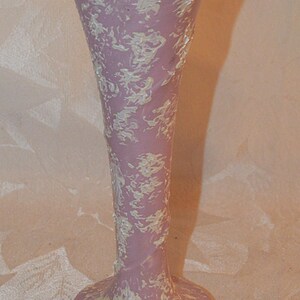 Beautiful 1960s Handmade Splatterware Pink Flower Vase - Hallmarked RH ...