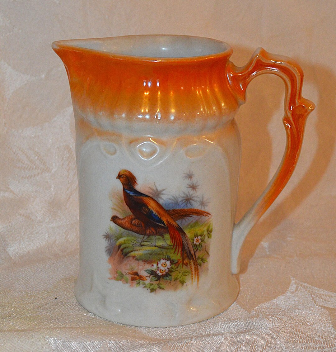Vintage Bavaria RCW Porcelain Milk Glass Pitcher Dating 1891 on ...