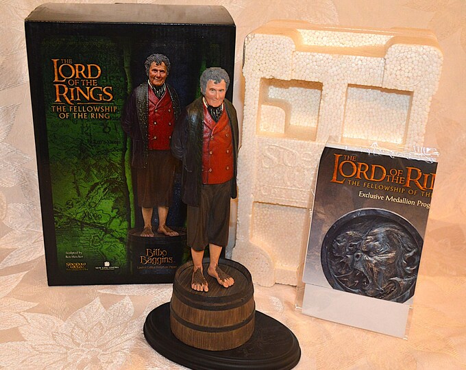 Rare Sideshow Weta Lord of the Rings Bilbo Baggins Statue #279 of 1000 ...