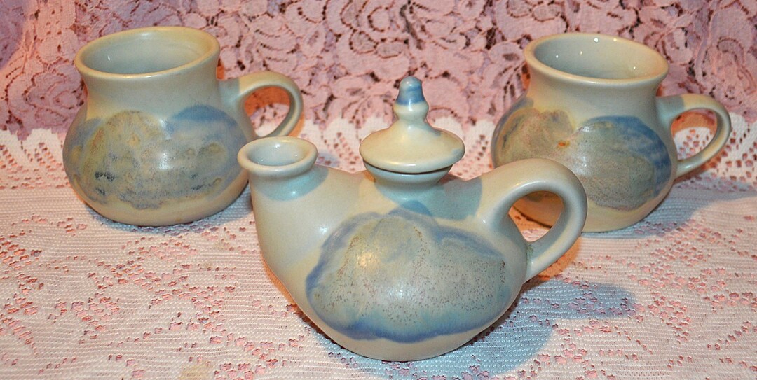 Handmade Pottery Teapot Set – Kravec Studios, Naples FL, Hallmarked - Etsy