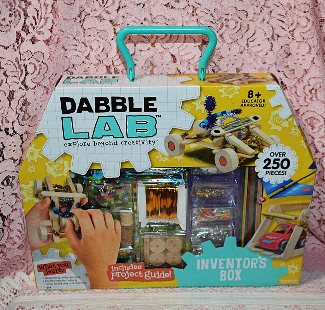 Dabble Lab Kids Inventors Box Fun Educational Crafts Ages 8 + 250 ...