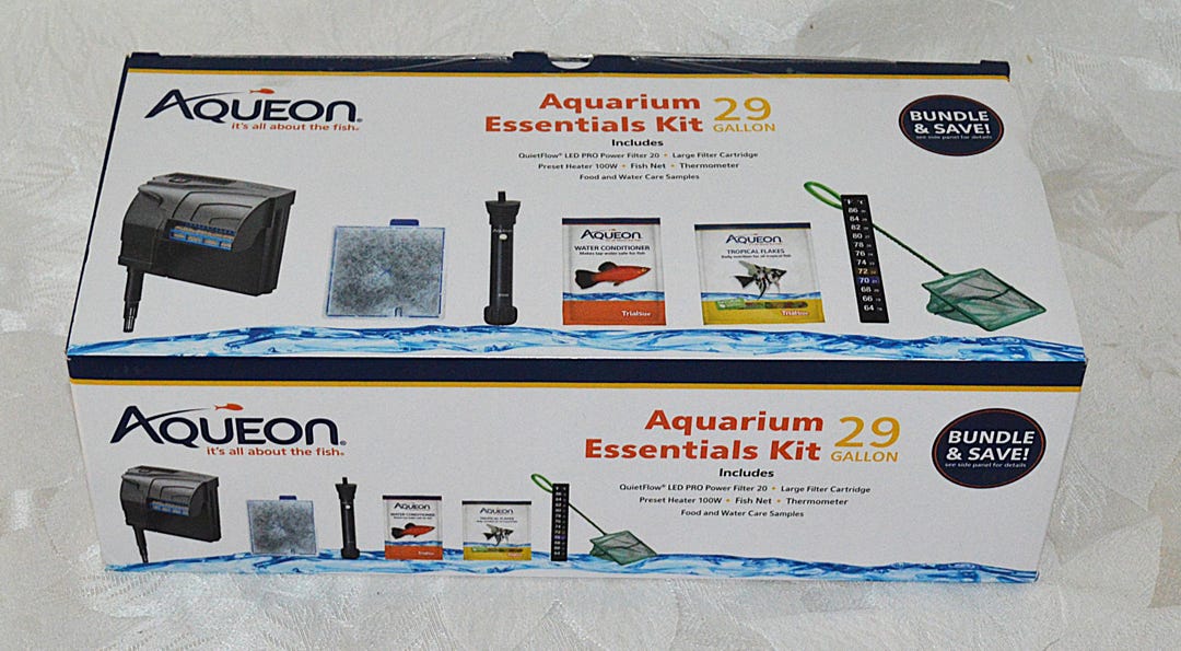 New 2025 Aqueon Fish Tank Aquarium Essentials Starter Kit for 29 Gallon ...