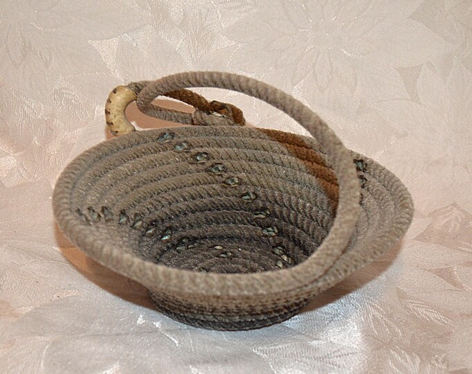 Ranch Rope Wrapped Lariat Lasso Basket - Handmade Cowboy Western Decor ...