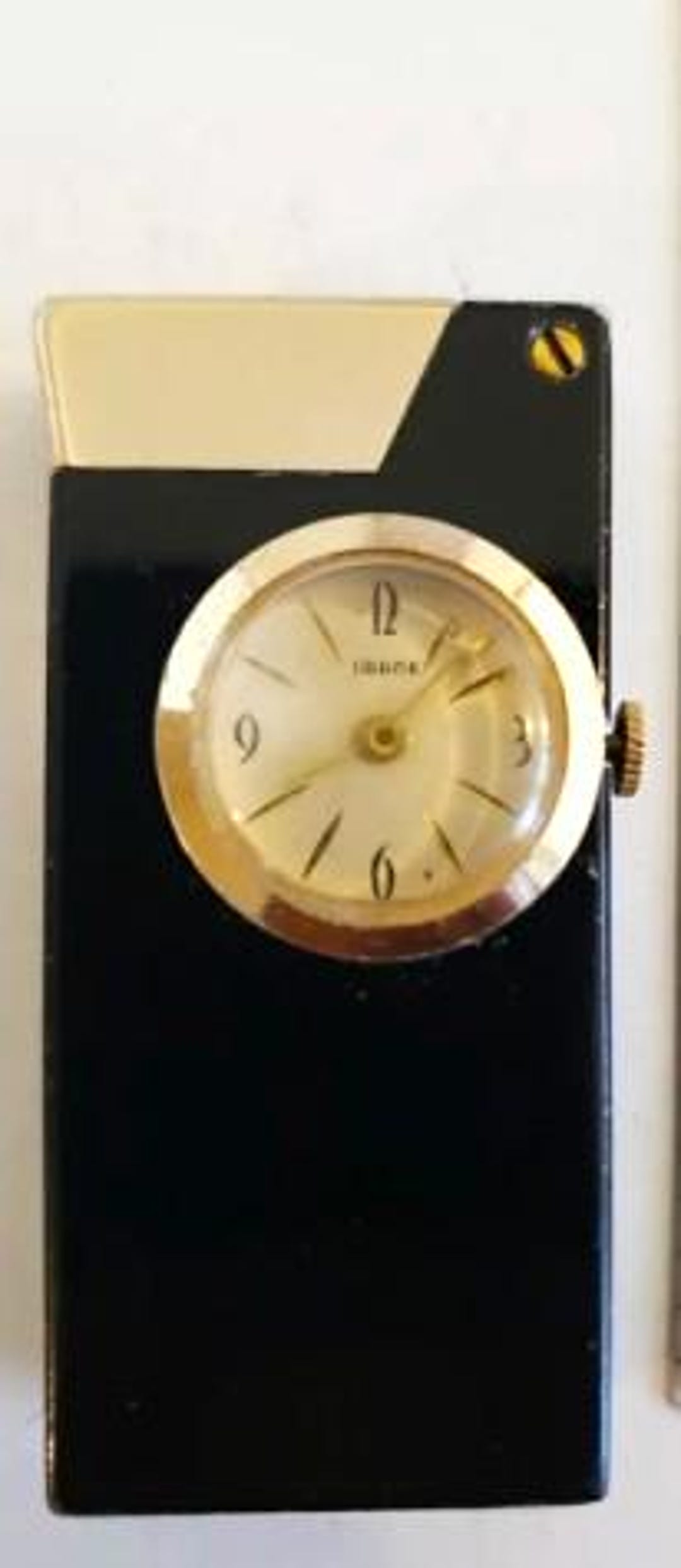 Beautiful Swank Clock Lighter Vintage Lighter Works With a Strong Spark ...