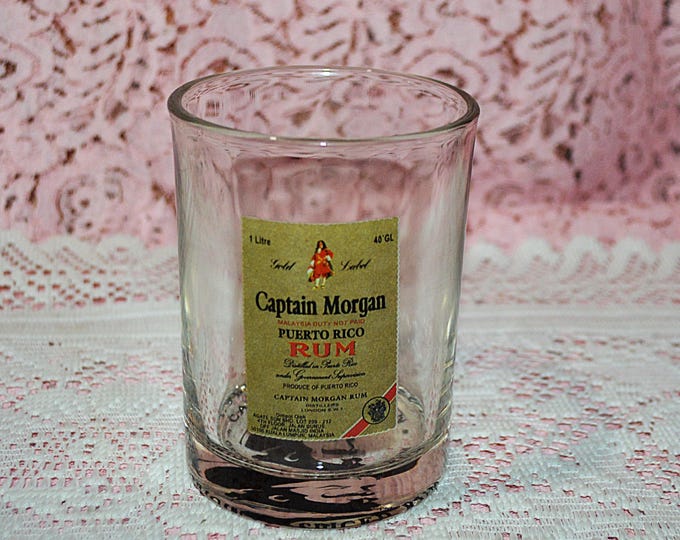 Captain Morgan Puerto Rico Rum Original Spice Rum Rock Glass Tumbler ...