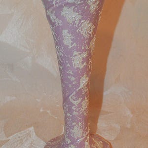 Beautiful 1960s Handmade Splatterware Pink Flower Vase - Hallmarked RH ...