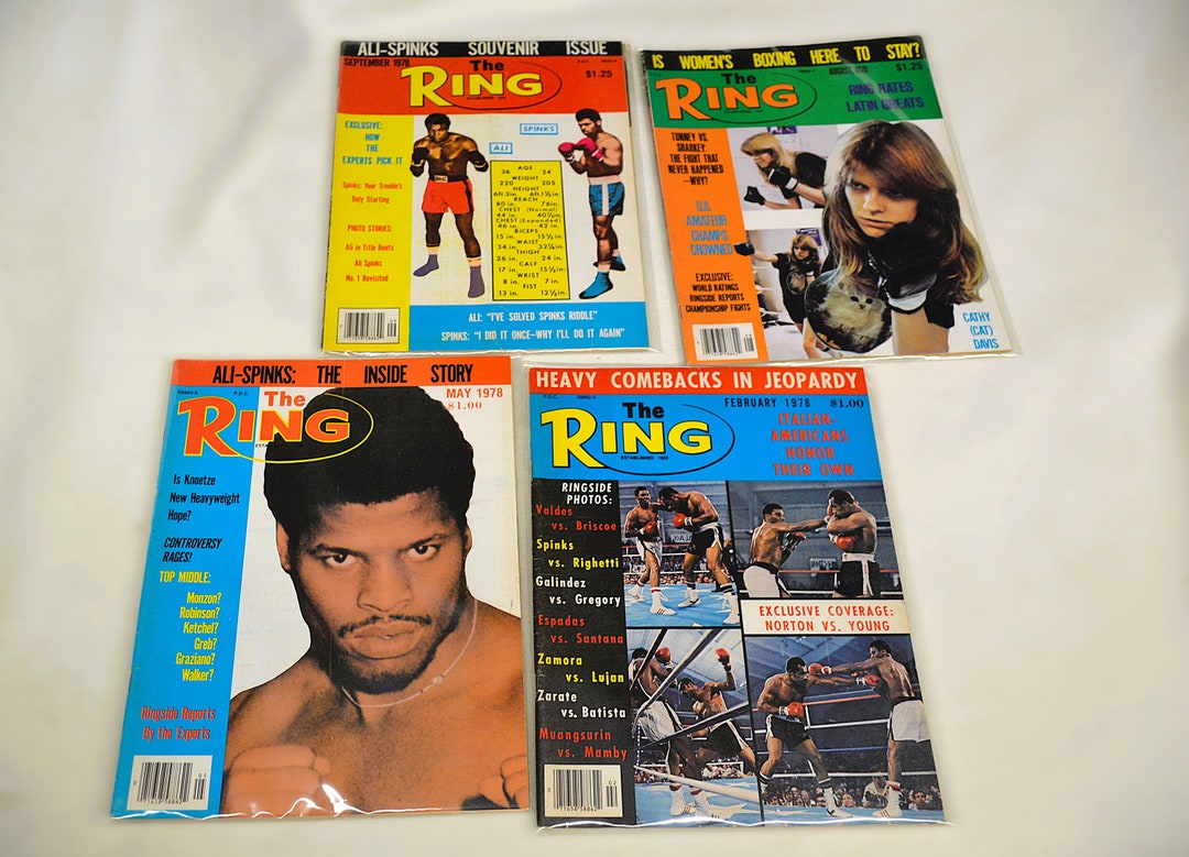 Set of 4 Vintage Boxing Magazines 1978 the Ring Magazine February, May ...