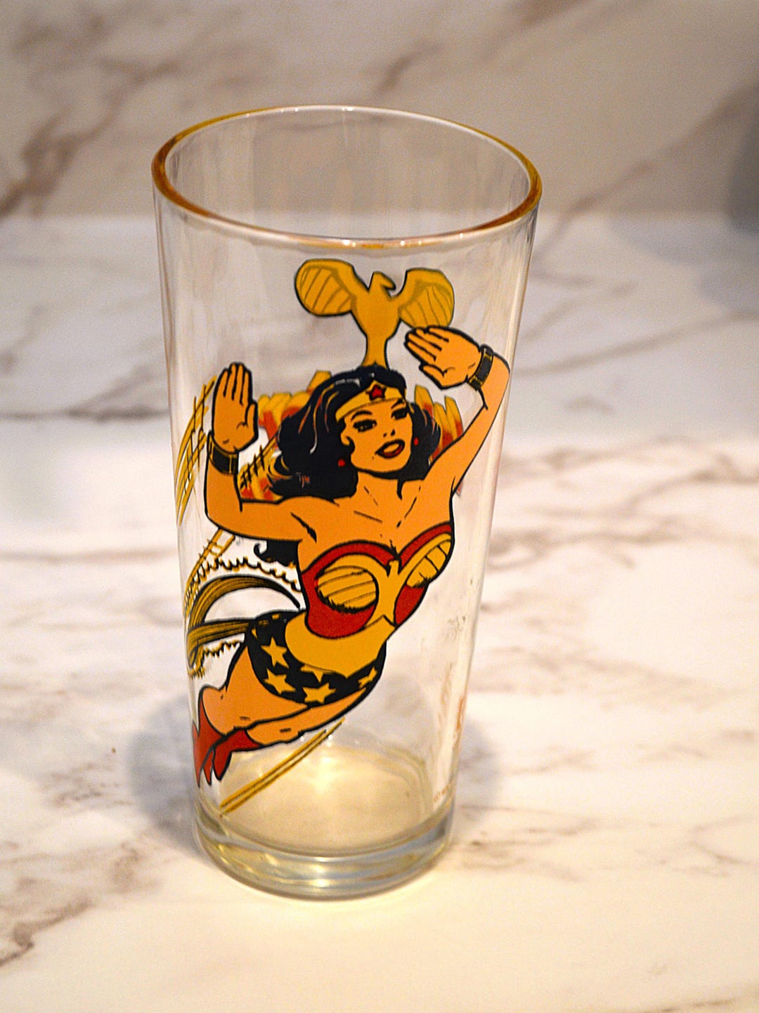 1978 Collector Series Wonder Woman, Drinking Glass DC Comics Rare Taco ...