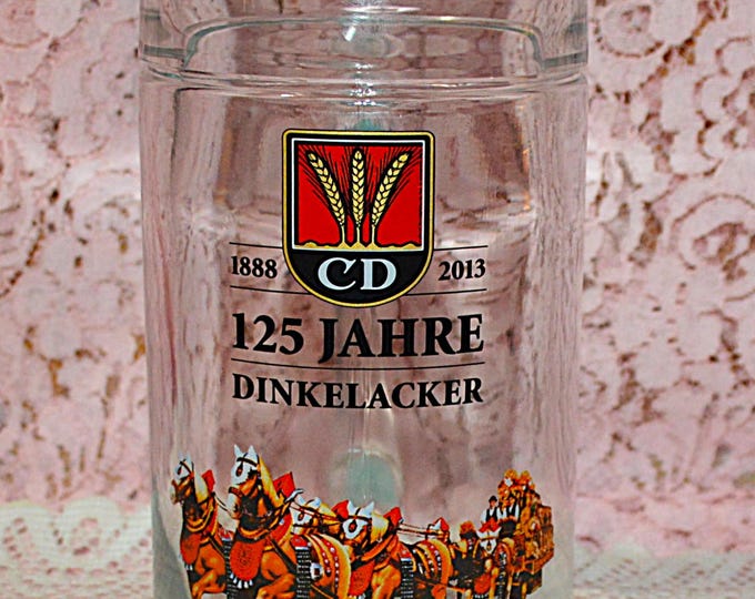 Rare 1 Liter Dinkelacker Brewery German Beer Stein Mug - 125th ...