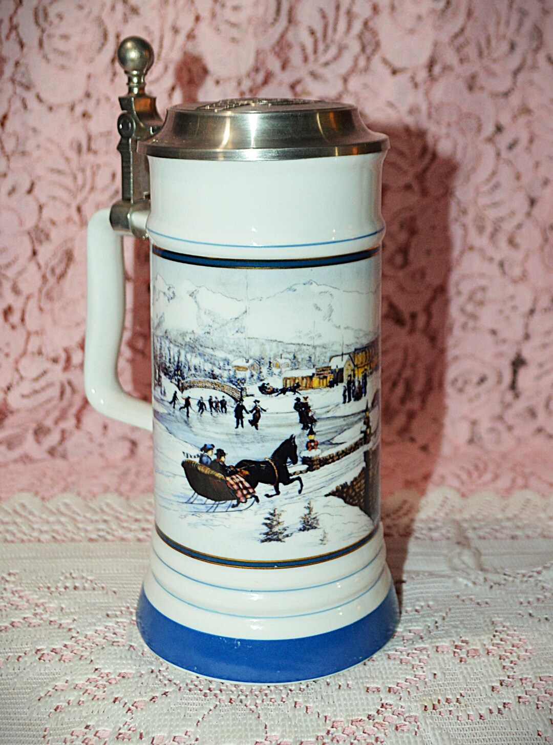 Coors Winterfest 1991-92 Limited Edition Lidded Beer Stein Brewing Co ...
