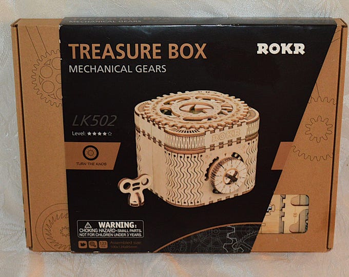 ROKR Puzzle Box 3D Wooden Puzzle Model Kit - Great Gift for Adults and ...