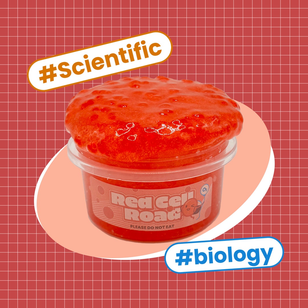 Red Cell Road Bead Crunch Slime, Red Blood Cell Slime, STEM Gift ...