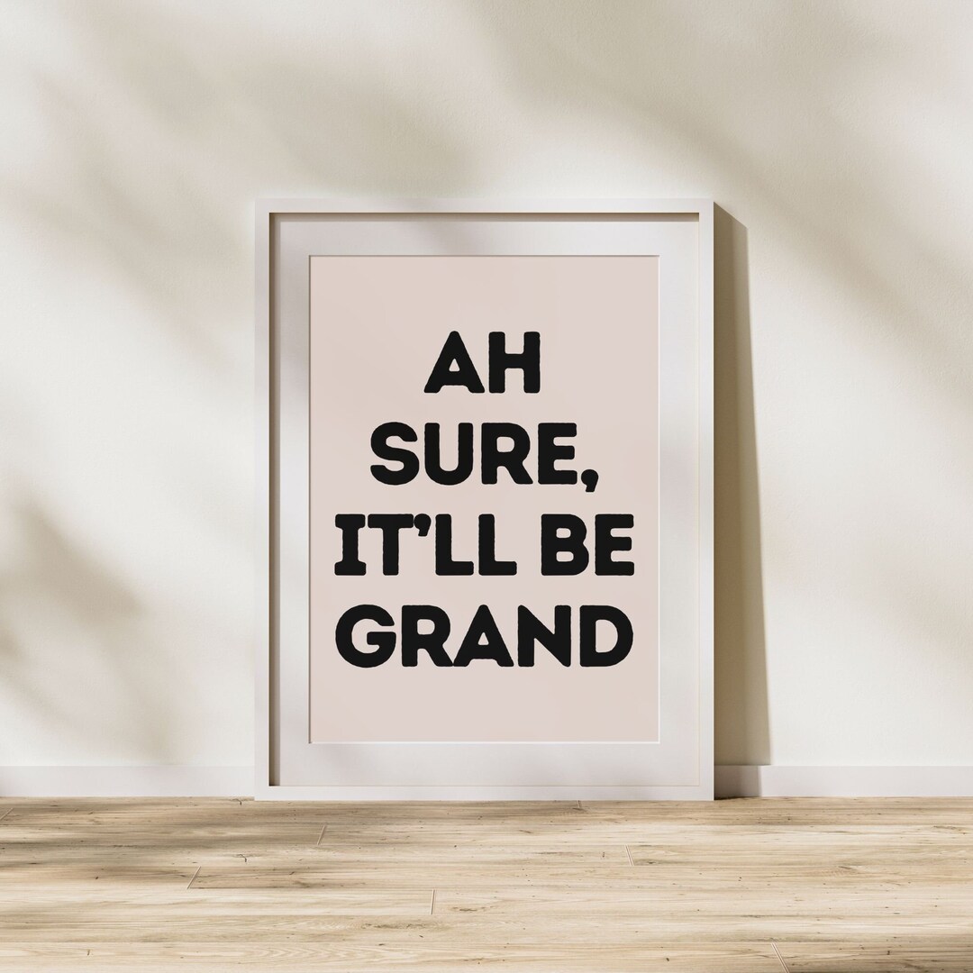 It'll Be Grand Print - Natural - Etsy