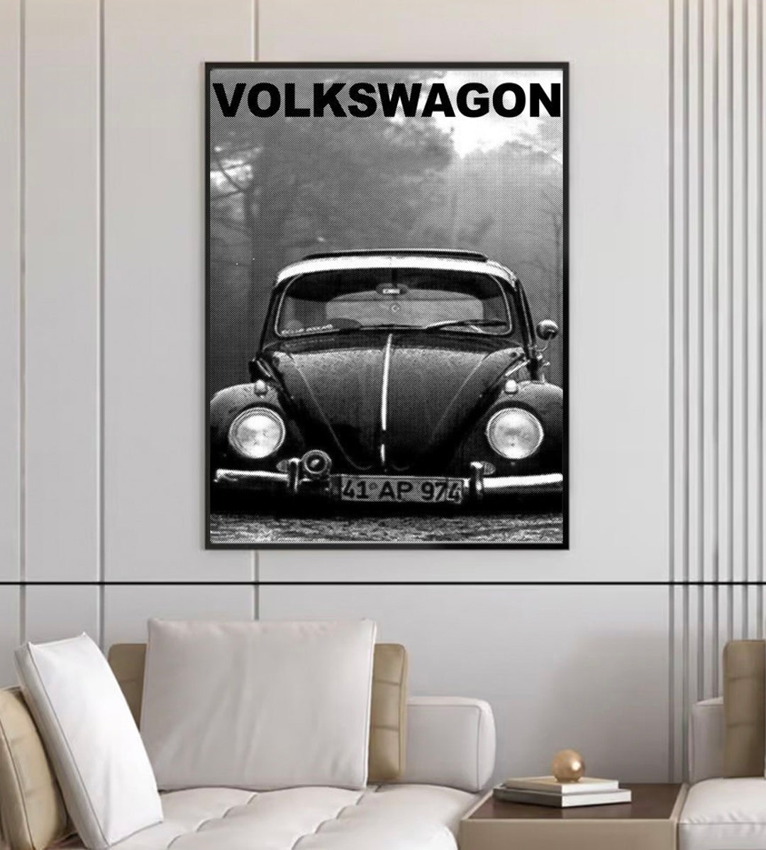 VOLKSAWAGON BEETLE Poster, VW Bug, Wall Art, Home Decor - Etsy