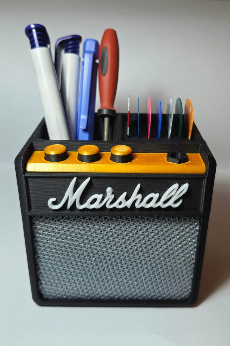 Pen Plus Plectrum Holder Amp Desk Top Organiser - Etsy UK