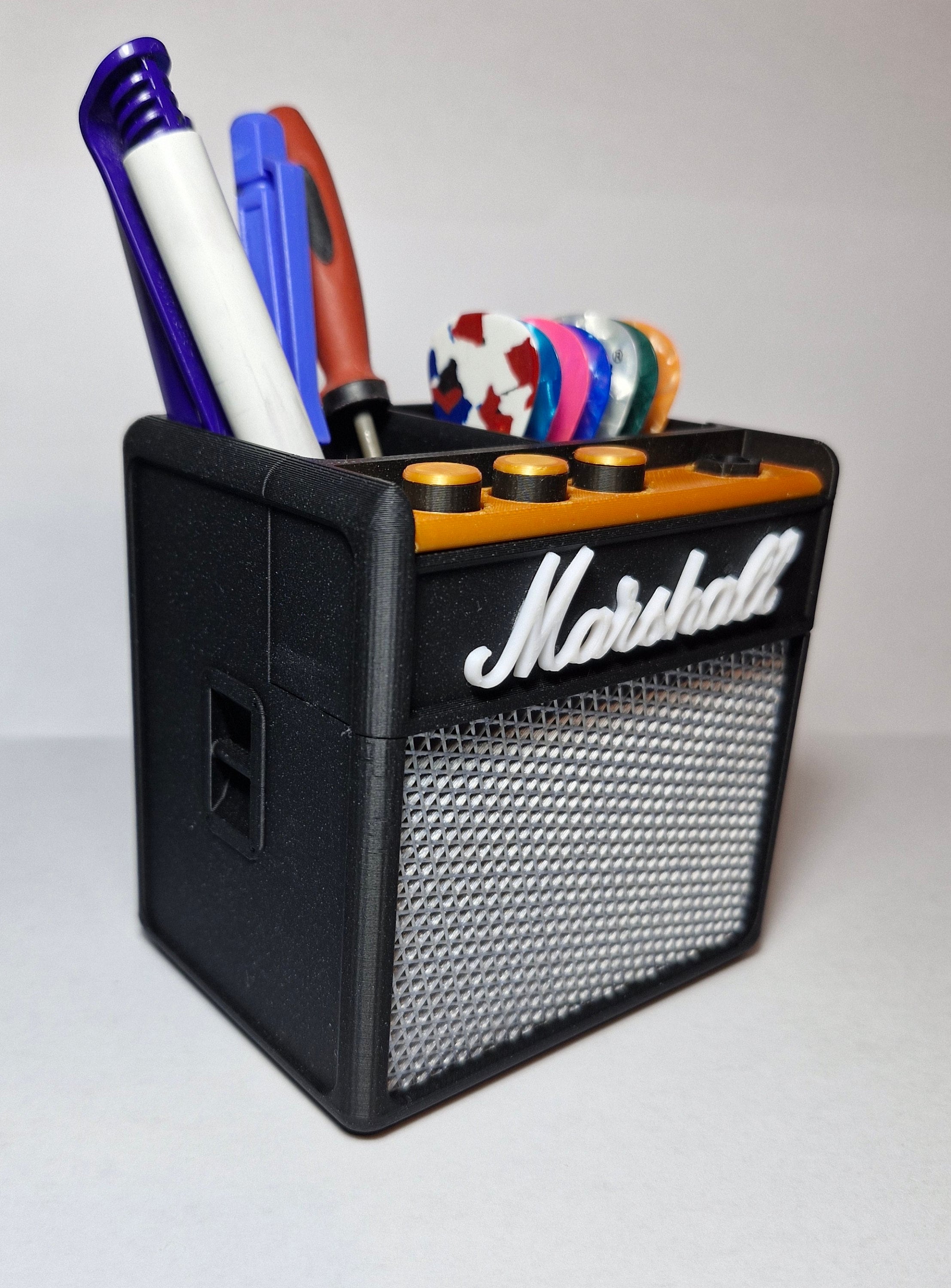 Pen Plus Plectrum Holder Amp Desk Top Organiser - Etsy UK