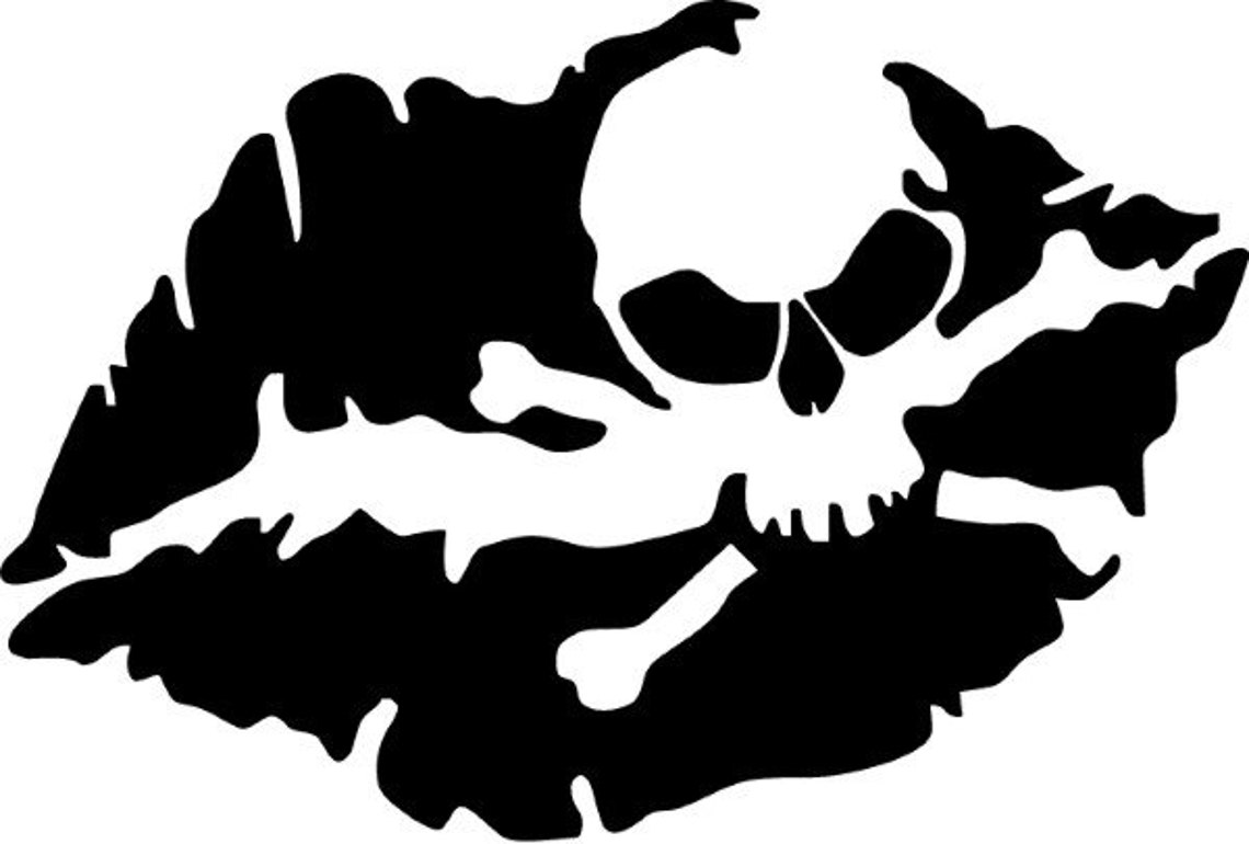 Kiss of Death Vinyl Decal - Etsy