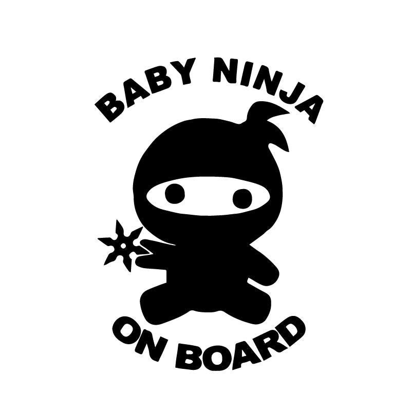 Baby Ninja on Board Vinyl Decal - Etsy