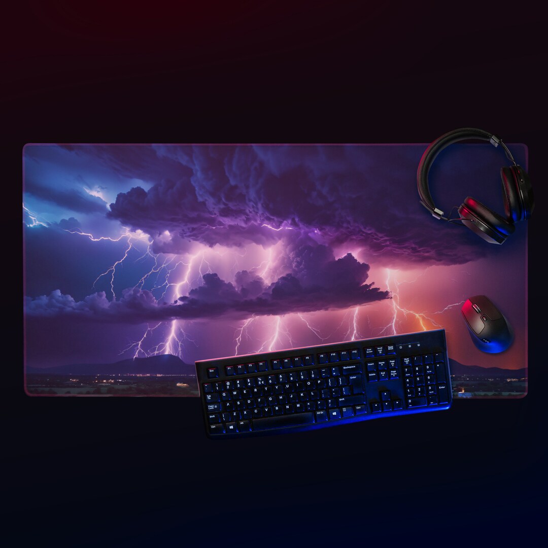Thunder Storm Gaming Mouse Pad - Etsy