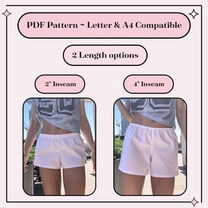 Boxer Shorts Sewing Pattern + Video Tutorial: 2 Lengths, Sizes XXS-XXXL (PDF Pattern) - Etsy