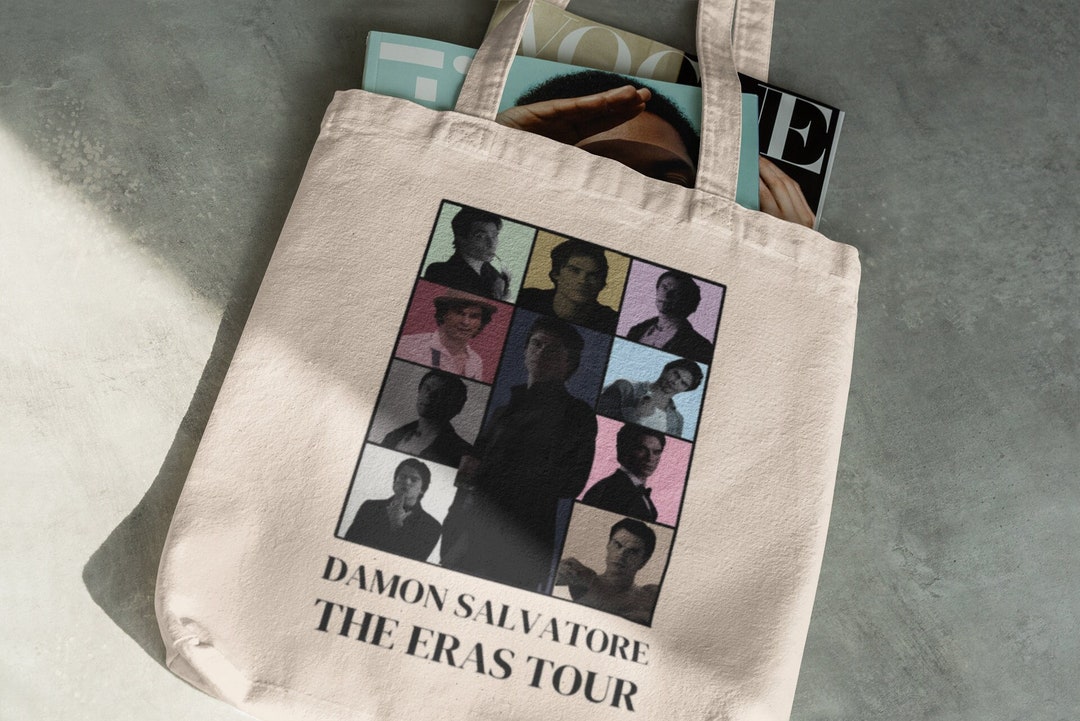 Damon Salvatore the Eras Tour Tote Bag - TVD Tote Bag - the Vampire ...