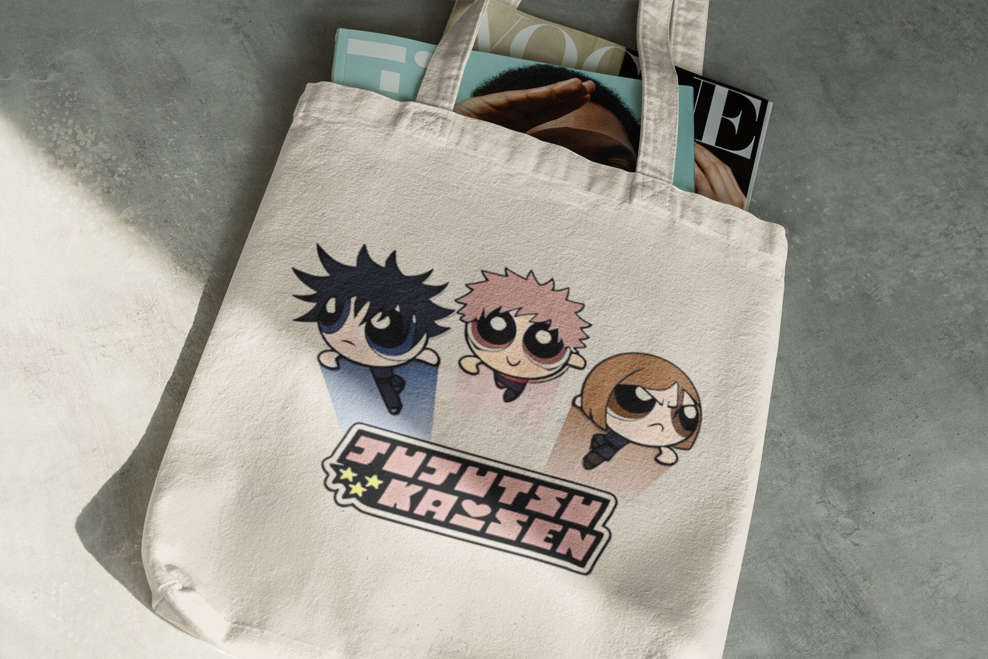 Gojo Satoru Tote Bag - Jujutsu Kaisen Tote Bag - Anime Bag - Anime ...
