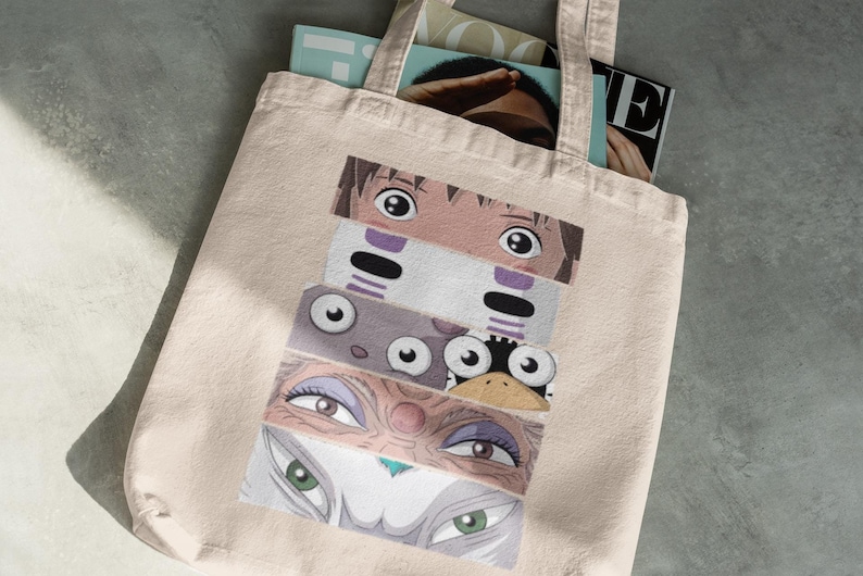 Spirited Away Eyes Tote Bag - Studio Ghibli Bag - Anime Bag - Anime ...