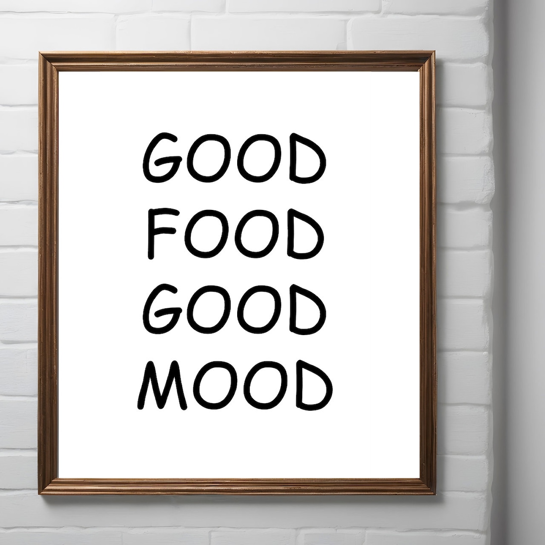 6 Kitchen Posters Collection Printable Decor Dining Room Wall Art ...