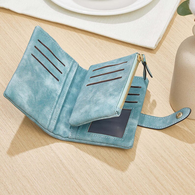 Personalised Name Birth Flower Wallet Card Holder Birthday Gift for Her ...