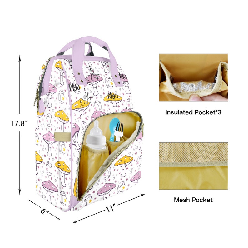 Personalized Monogram Diaper Bag Backpack Customized Baby Shower Gift ...