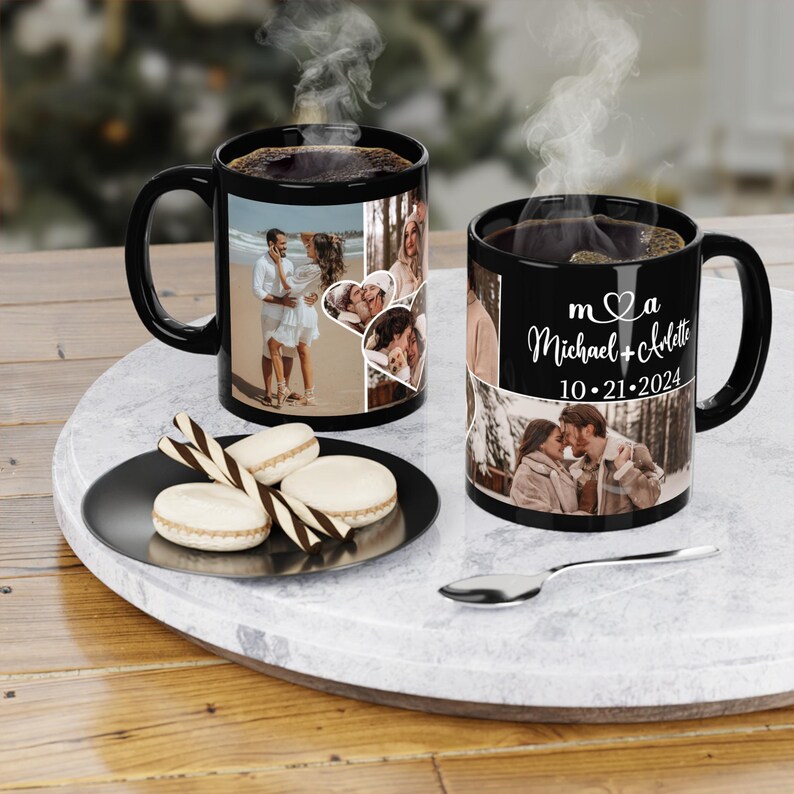 Personalized Photo Collage Coffee Mug: Custom Couples Gift - Etsy