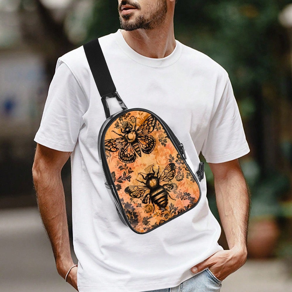 Luna Moth Tech Casual Travel Use New Arrivals Transparent Chest Bag ...