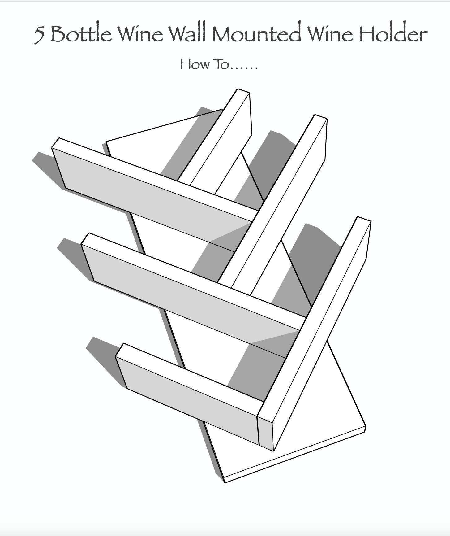 Wall Mounted Wine Rack, How To, Woodworking Plans, Plans, Woodworking ...
