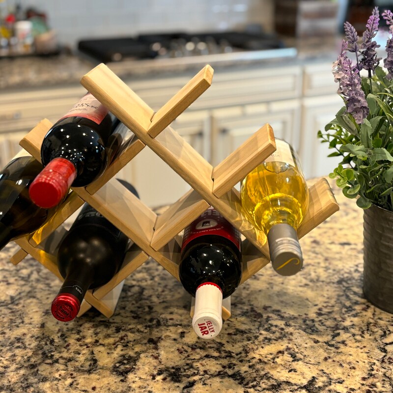 Wood Bottle Wine Holder - Etsy