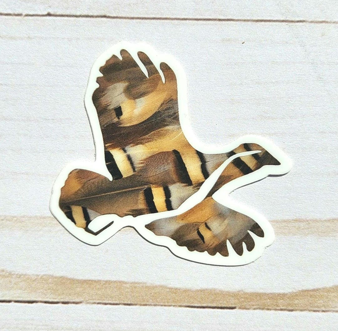 2" Flying Chukar Sticker - Inspired by Feather Art - Etsy