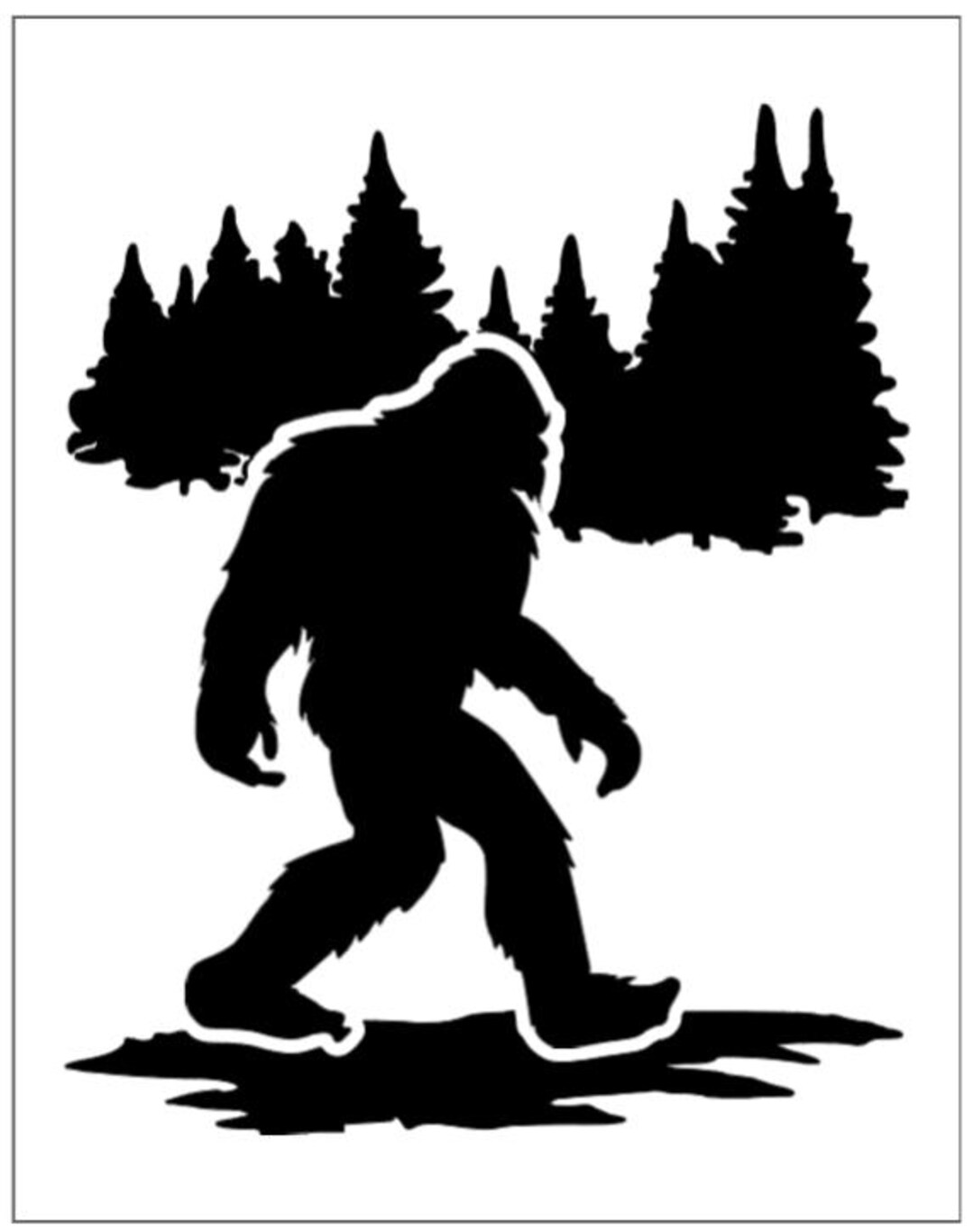 Sasquatch Decor, Feather Artwork, Cabin Wall Artwork, Sasquatch Gift ...