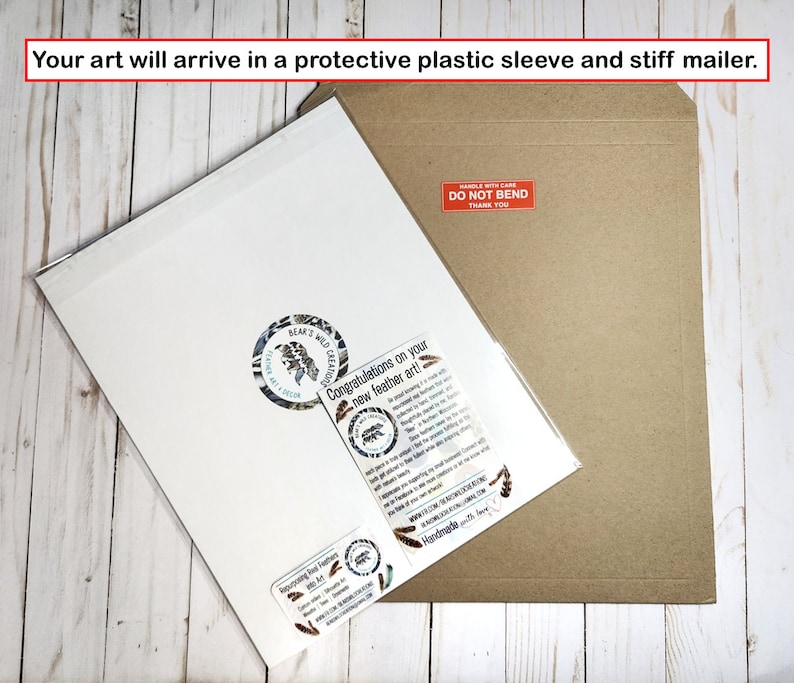 Unique Bear Art, Original Feather Art, Bear Lover Gift for Her, Nature ...