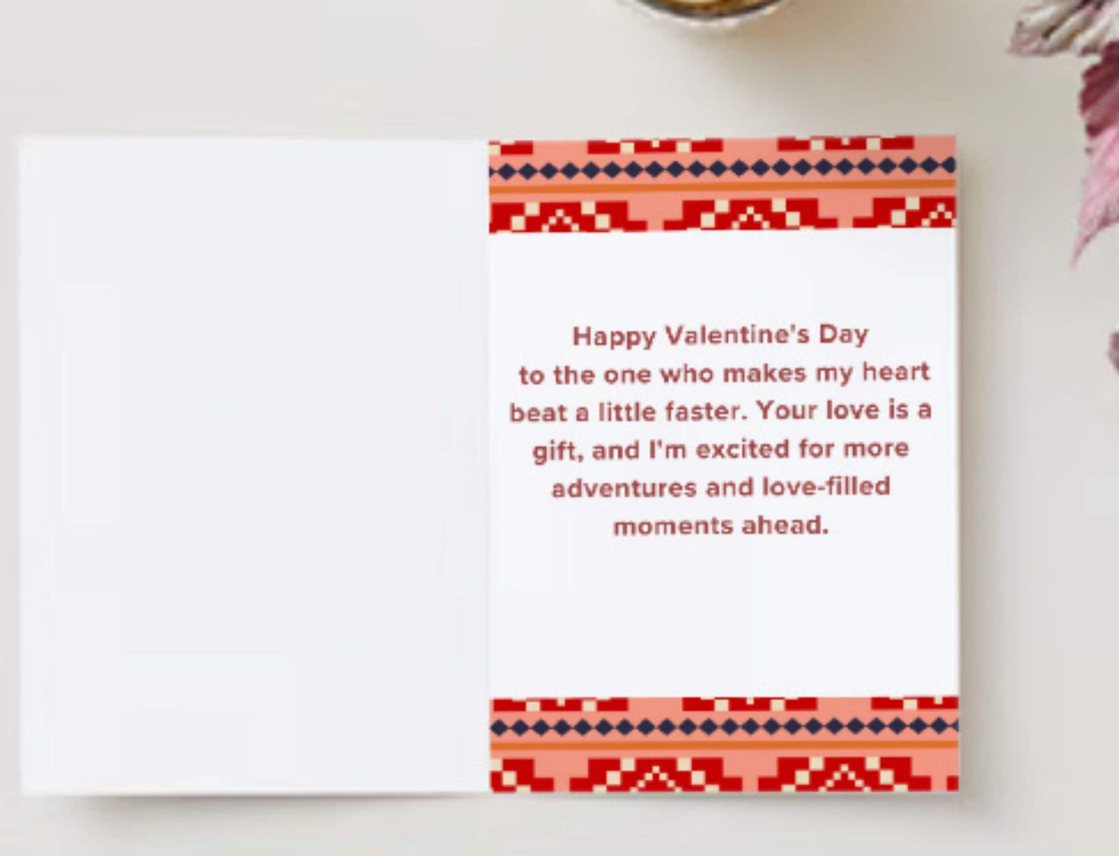 Native American Themed 5x7 Valentine's Day Card Digital Print - Etsy