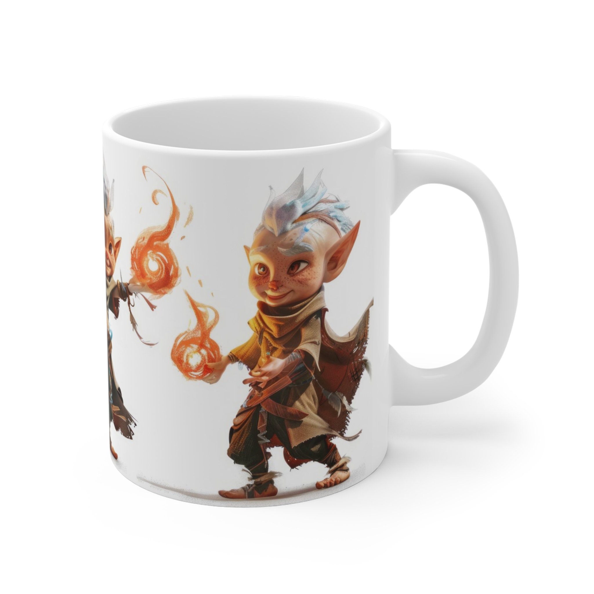 Enchanted Gnome Mage Mug - Fire and Ice Spells - Dnd Diaper League ...
