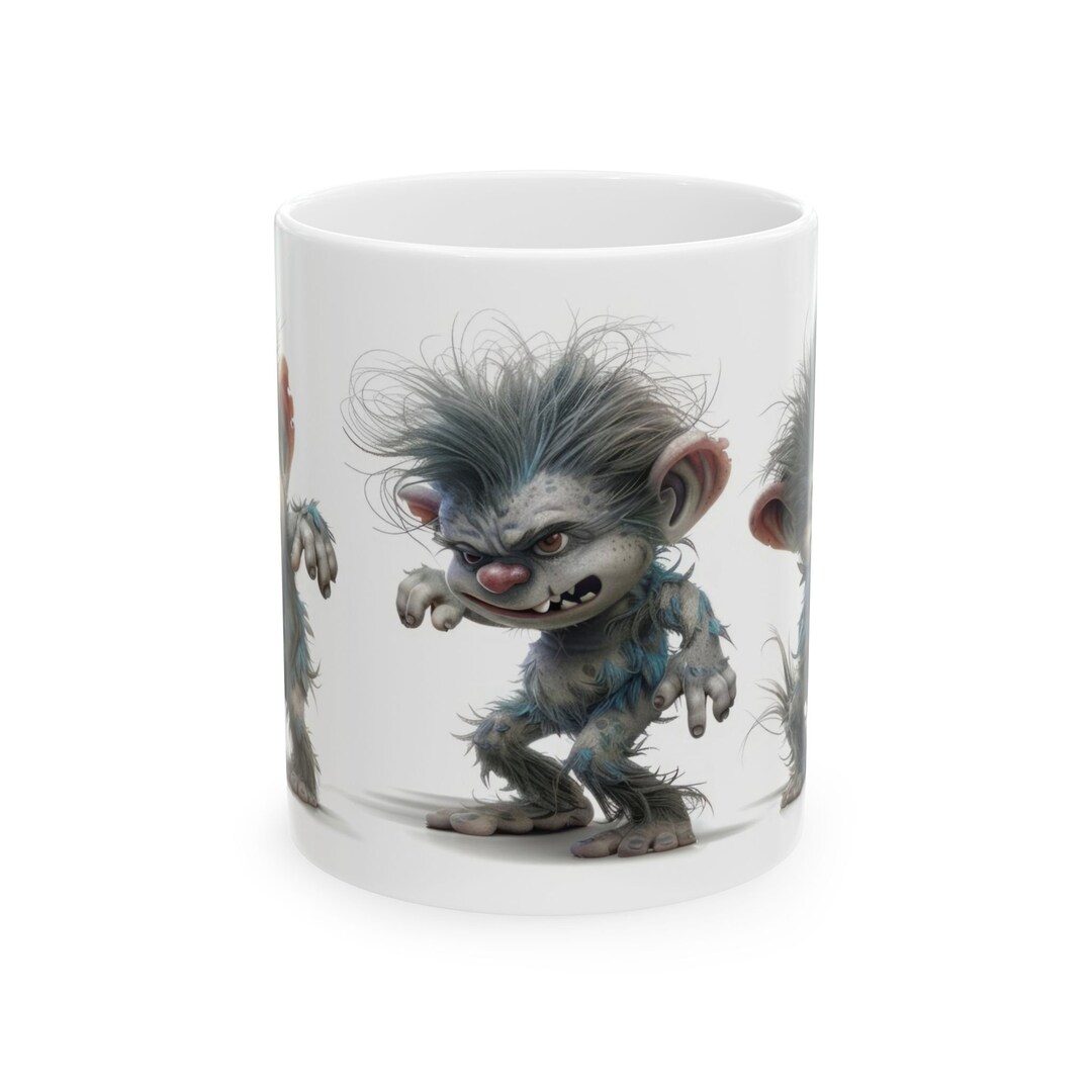 Grumpy Forest Troll Mug, Quirky Fantasy Gift for RPG and Dnd Fans ...